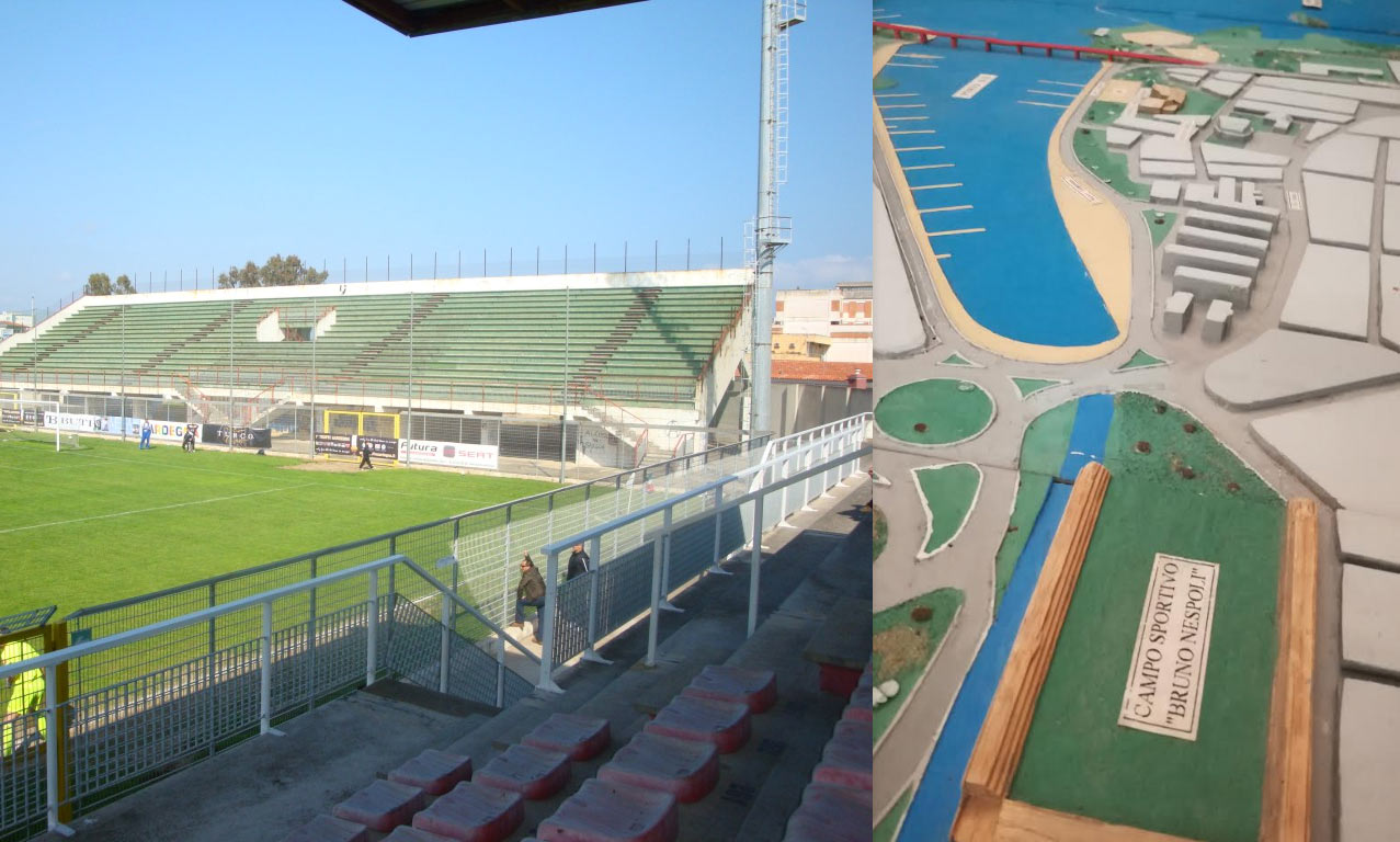 Olbia, come sarebbe stata: l'Anfiteatro sportivo con vista sul mare